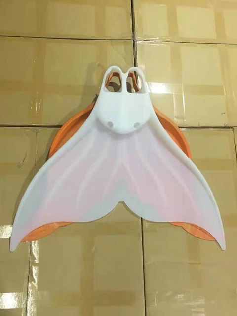 Domestic mermaid flippers for men and women silicone adult diving ...