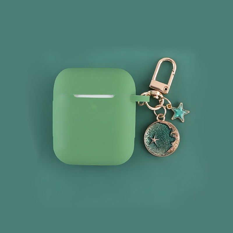 Hot Cute Space Star Keychain Silicone Case for Apple Airpod_虎窝淘