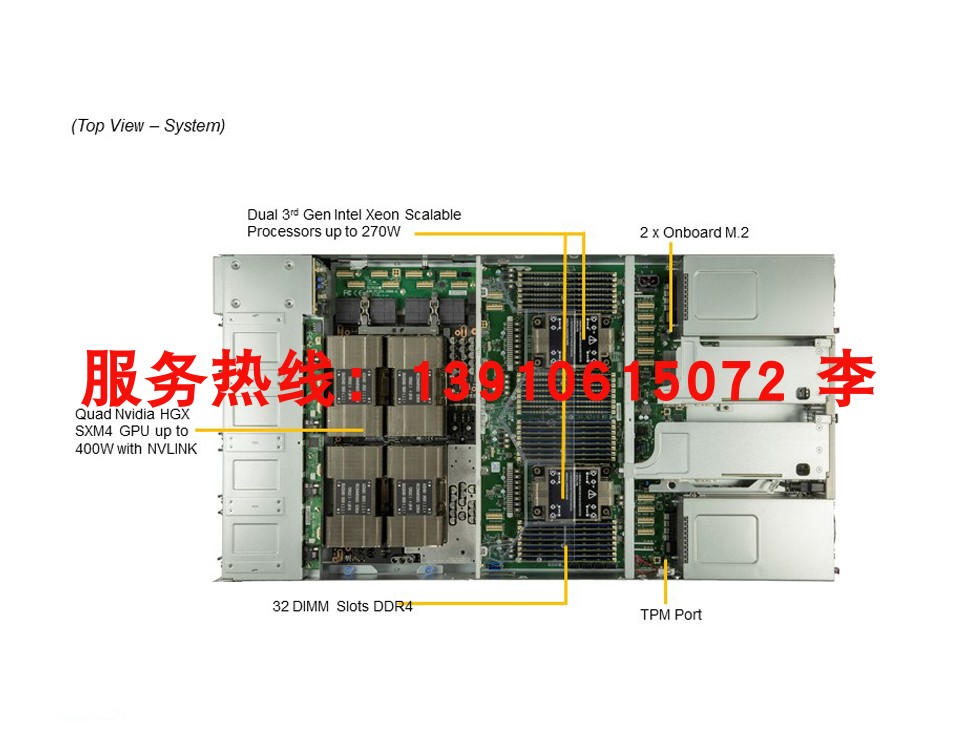 英伟达NVIDIA DGX HGX A100 40G*4 NVLINK 4卡 AI/GPU服务器_虎窝淘