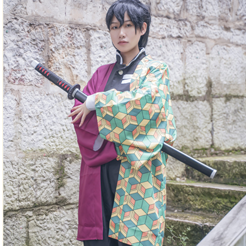 鬼灭之刃cos服灶门炭治郎弥豆子我妻善逸蝴蝶忍炎蛇柱动漫服现货_虎窝淘