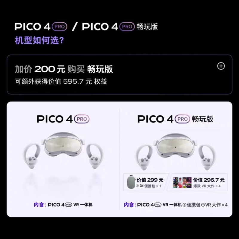 【全网比价】PICO4 Pro 512G VR眼镜一体机Pico Neo3 steam游戏机_虎窝淘