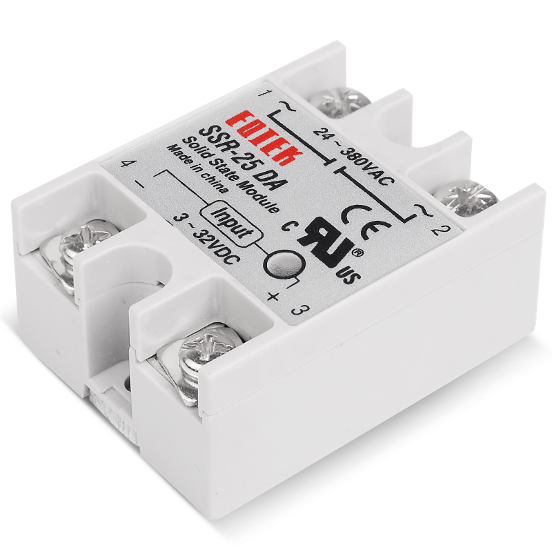 SSR-25DA单相固态继电器24V直流控交流12VDC-AC220V小型无触点25A_虎窝淘
