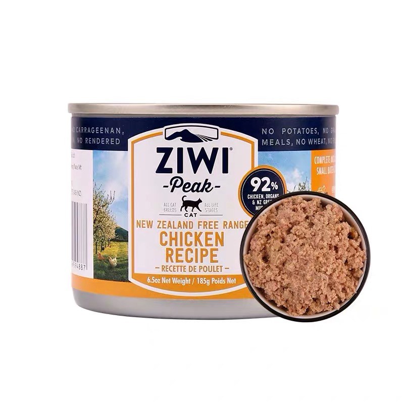 滋益巅峰猫罐头Ziwi新西兰进口无谷鲜肉猫咪主食罐185g*12罐_虎窝淘