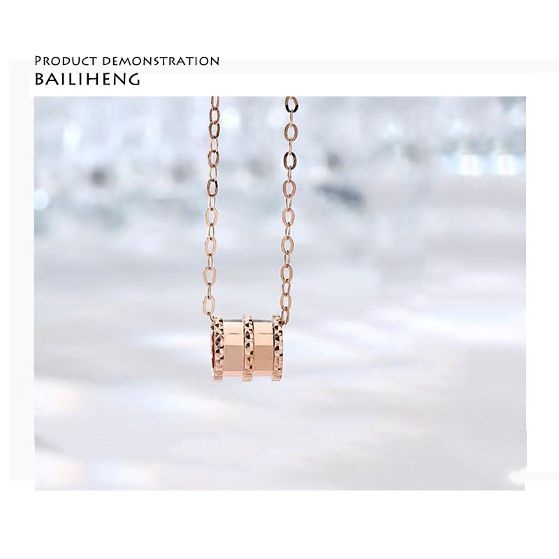 S925纯银小蛮腰项链女日韩气质小众轻奢吊坠锁骨链特色银饰饰品_虎窝淘