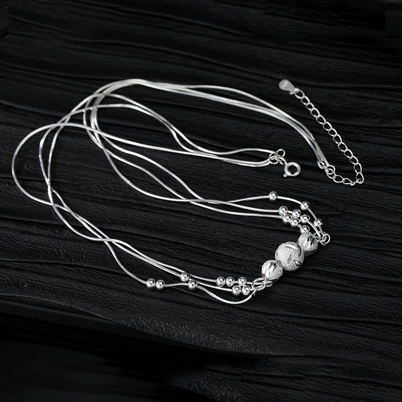 Z小姐三生三世 925纯银转运珠项链尺寸39.5+5cm延长链重约7克_虎窝淘