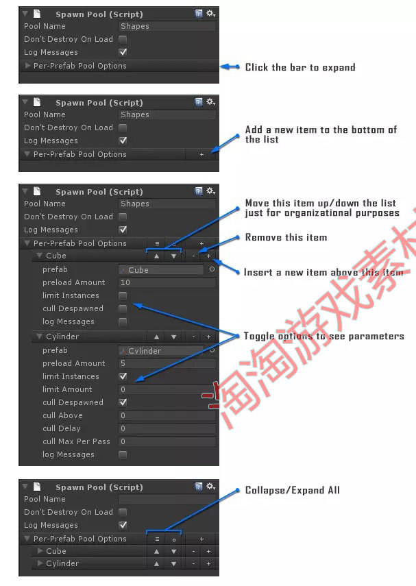 Unity3d PoolManager 7.0.1对象缓存池性能优化管理系统_虎窝淘