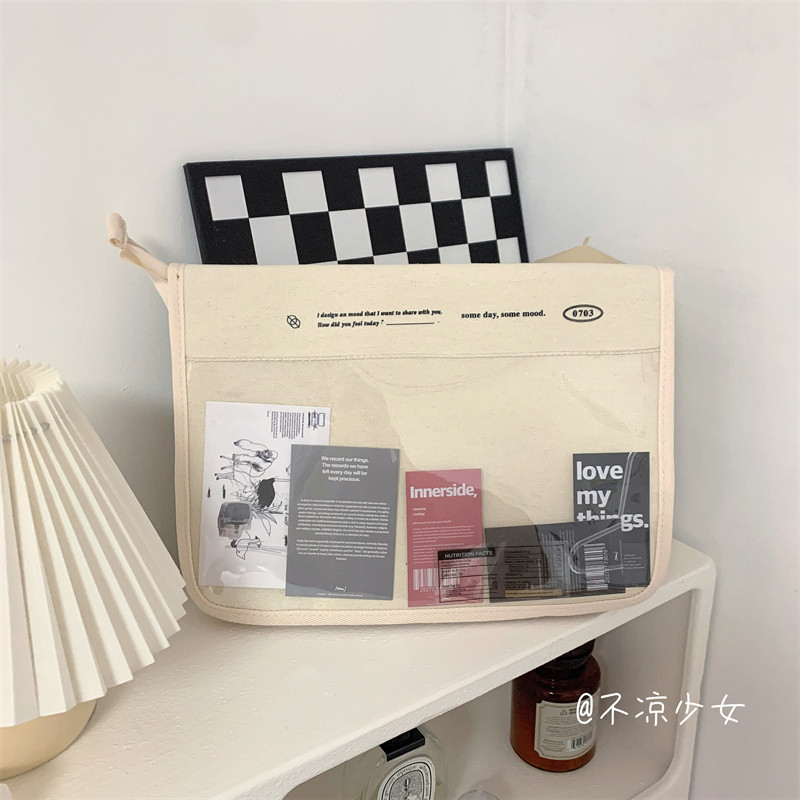 韩国ins风11/12.9寸iPad平板电脑内胆包手拿透明保护收纳包信封包_虎窝淘