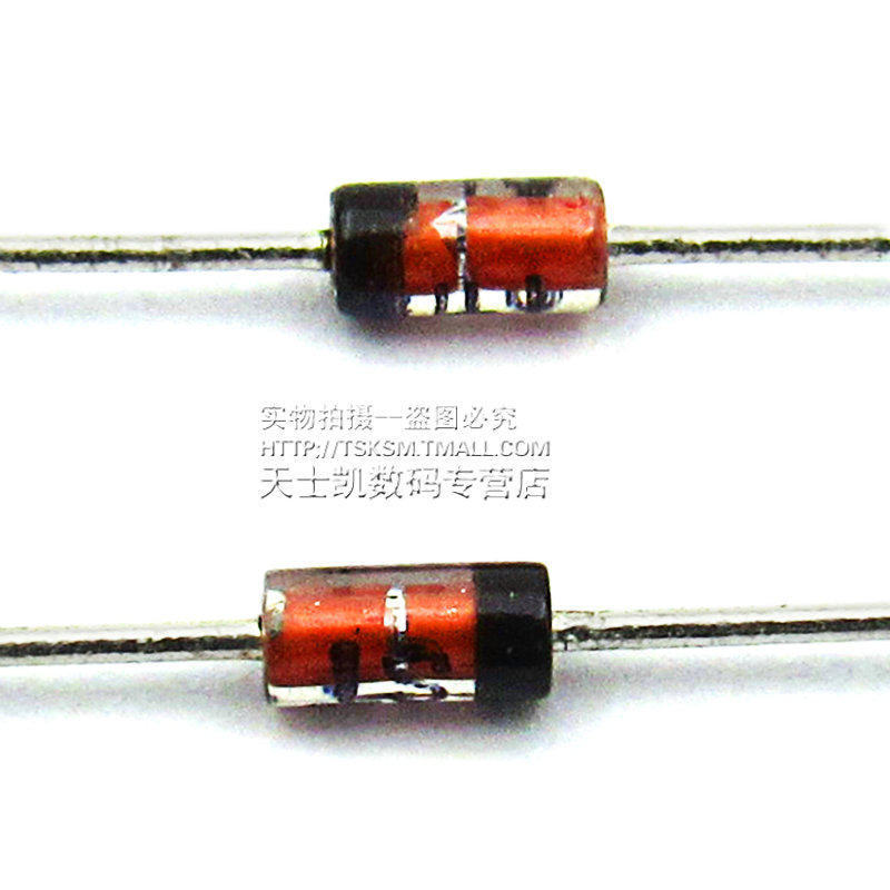 直插 1N4148 IN4148 4148开关二极管 DO-35(100个)_虎窝淘