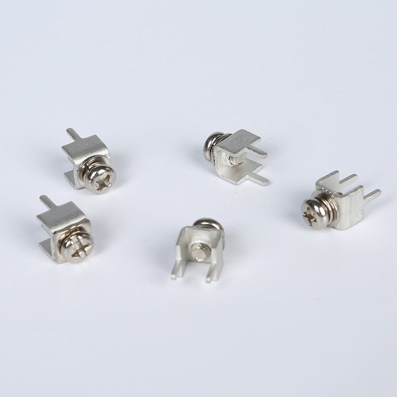 PCB焊接端子 PCB-14攻牙固定座线路板输出接线柱五金冲压件焊脚_虎窝淘