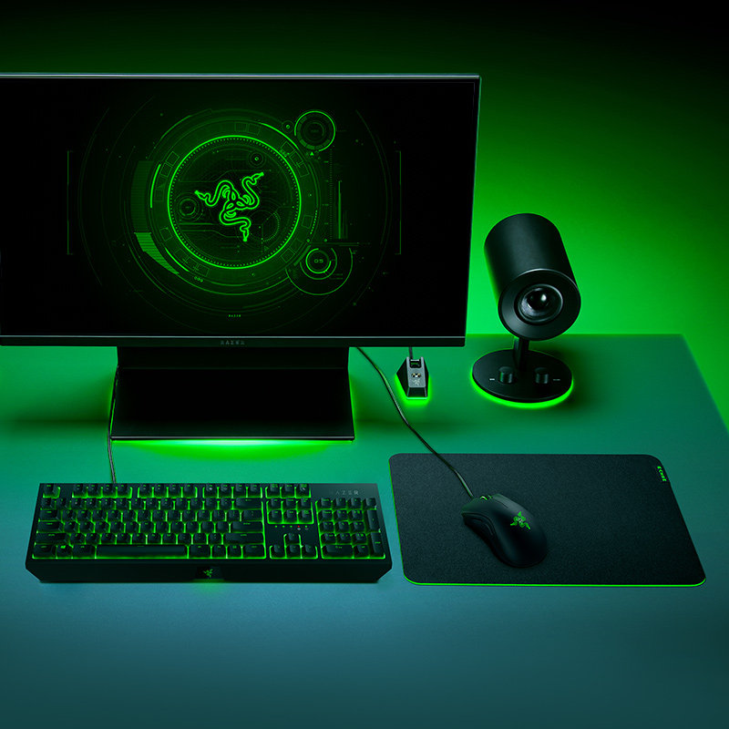 Razer雷蛇炼狱蝰蛇标准版黑白色USB电脑电竞有线游戏LOL鼠标_虎窝淘