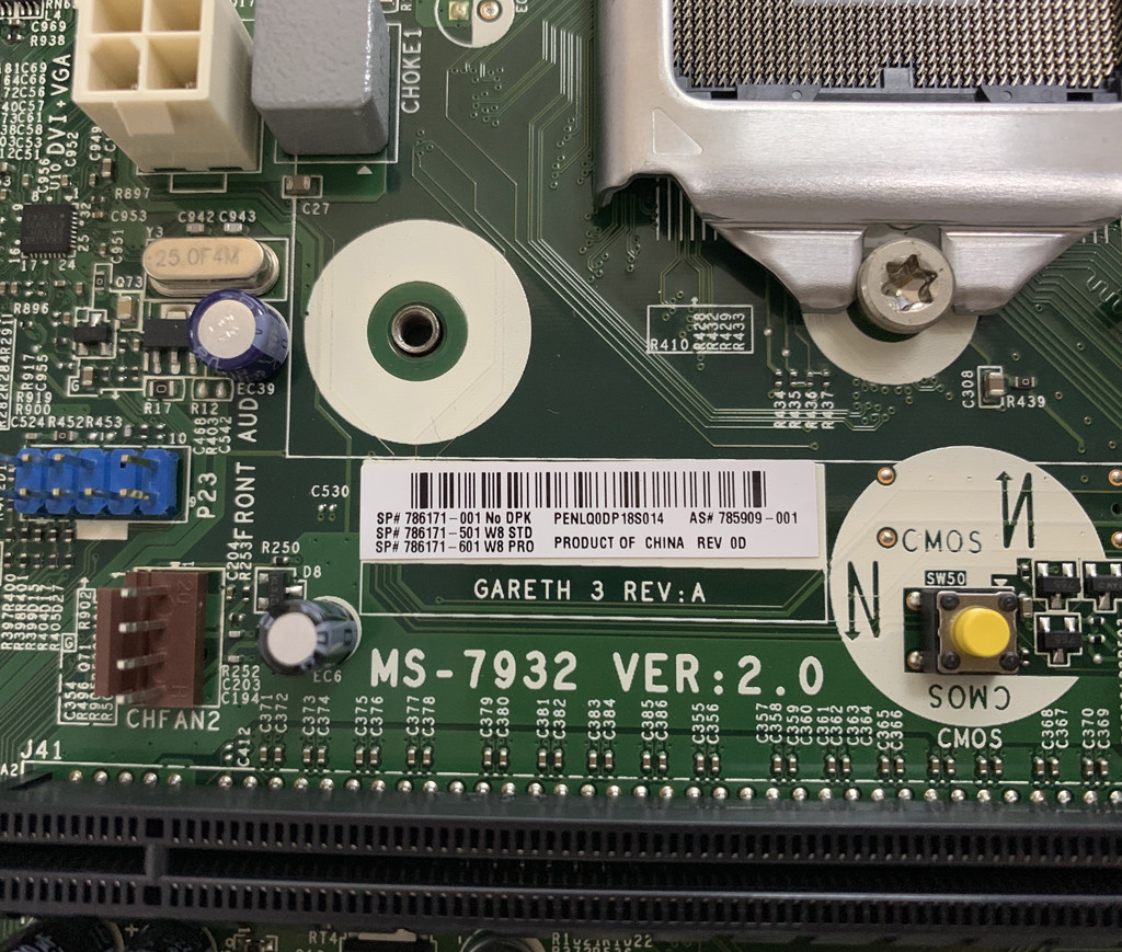 HP 480 G2 MT主板 MS-7932 V:2.0 V:1.1 785909-001 786171-001_虎窝淘