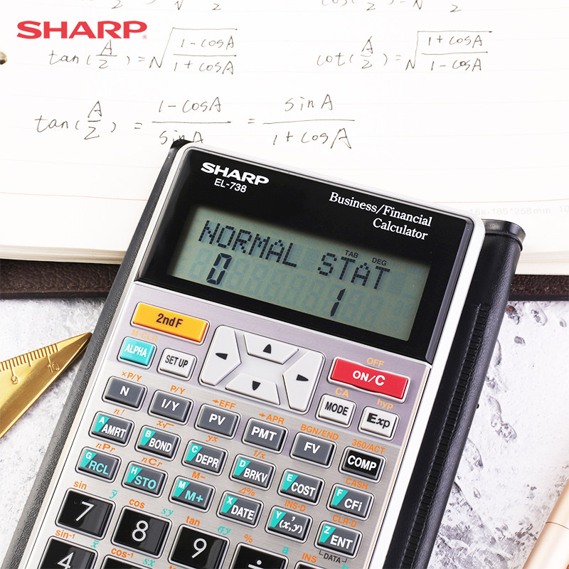 SHARP/夏普EL-738金融专用考试计算器澳洲留学学生财务会计推荐_虎窝淘