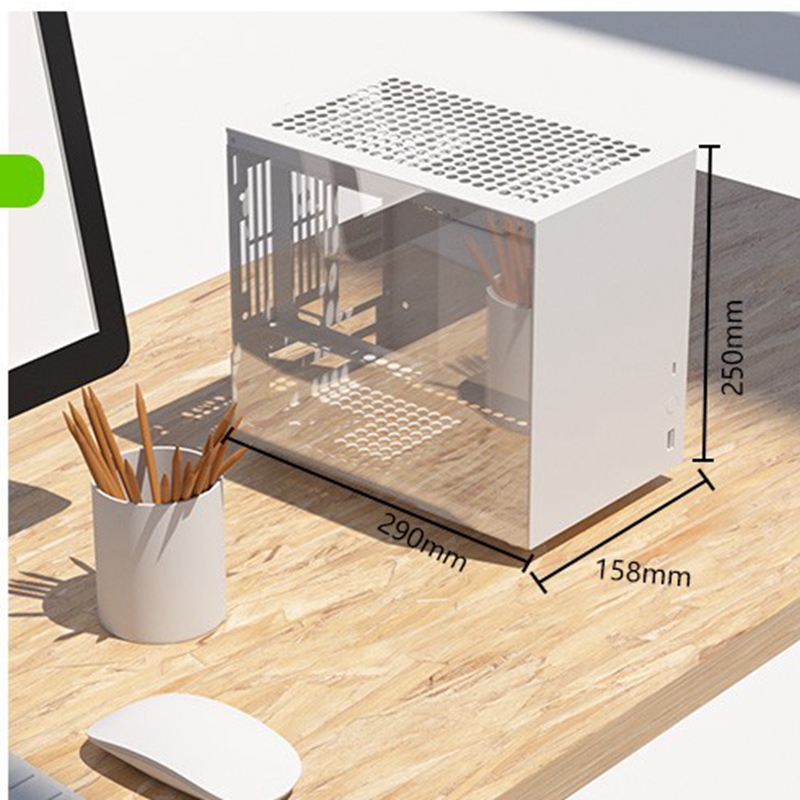 新款SGPC傻瓜超人K77青春版mini黑白色A4 ITX小机箱ATX电源K88 C2_虎窝淘