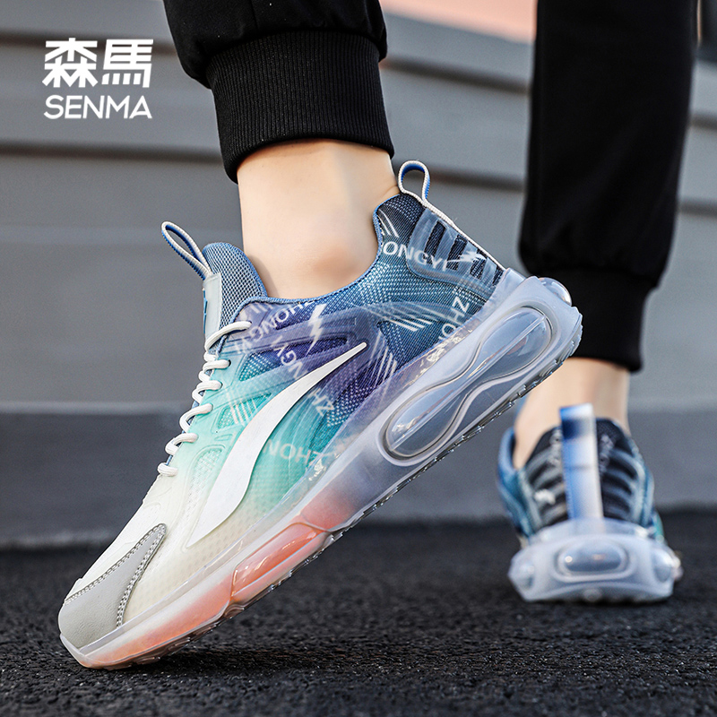 森马男鞋2023新款新品休闲增高网面运动鞋子男款秋季潮流老爹鞋W_虎窝淘