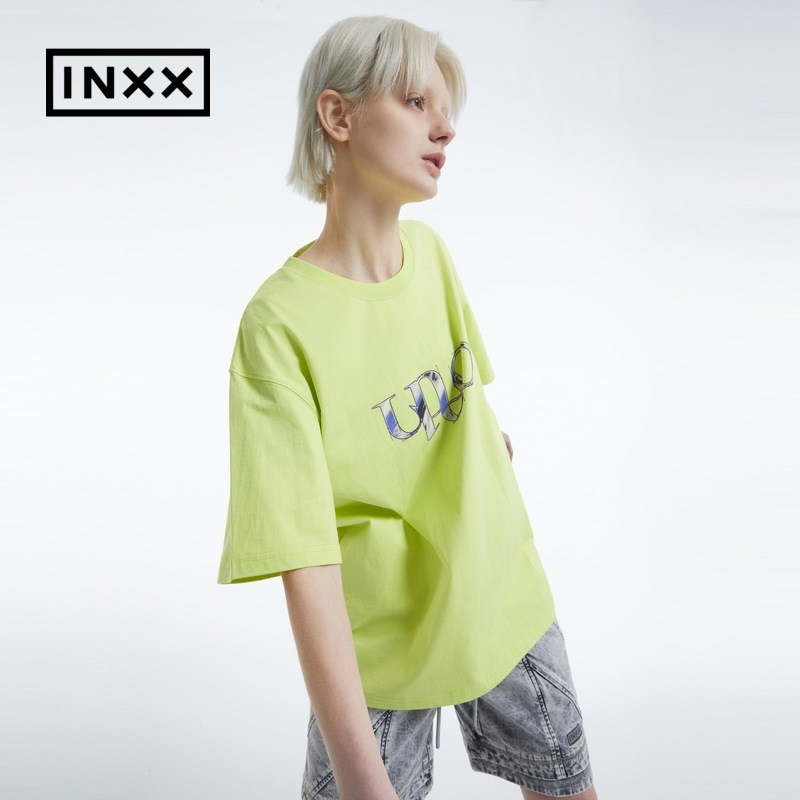 【INXX】RECYANCLE潮牌夏新款情侣宽松休闲T恤RKB2010614_虎窝淘