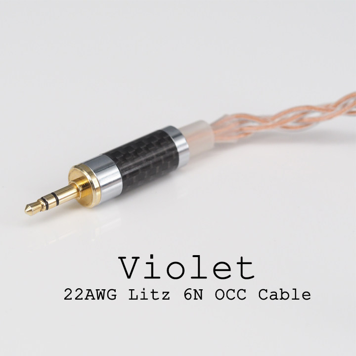 水月雨七弦·紫罗兰 Lyre Acoustics-Violet单晶铜耳机升级线_虎窝淘