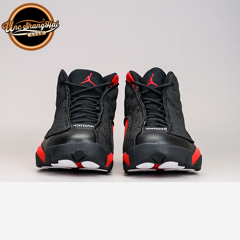 北卡大学 Air Jordan Bred AJ13季后赛黑红乔13反光414571-004_虎窝淘