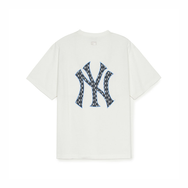 25 new MLB couple short-sleeved men and women NY retro old flower big ...