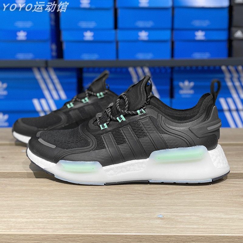 阿迪达斯三叶草男鞋新款NMD_V3轻便防滑舒适透气运动鞋正品GX2084_虎窝淘