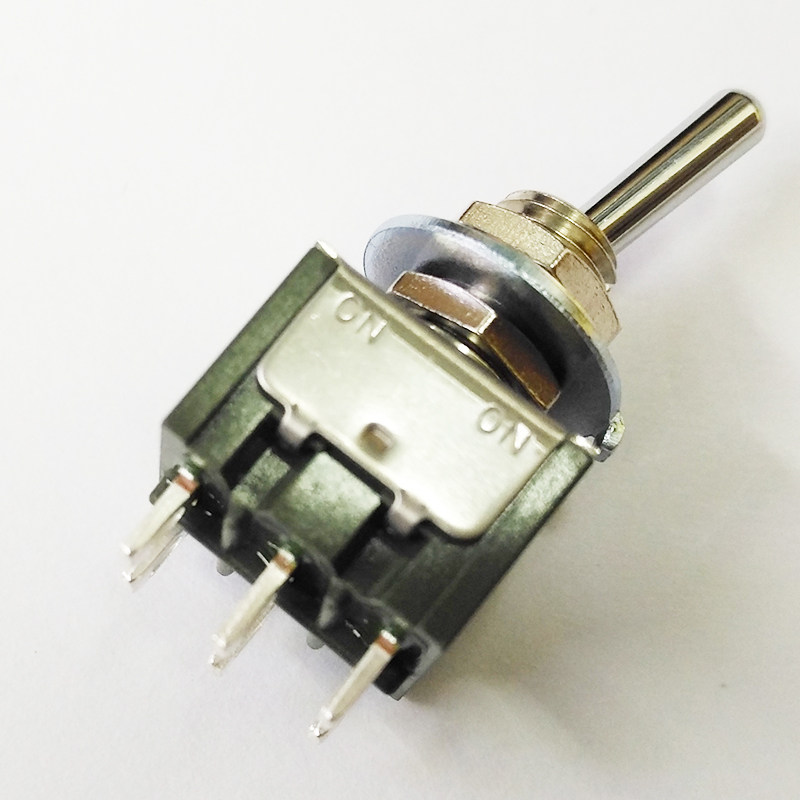 NKKM-2022钮子摇头开关6脚2档开关开孔6MM_虎窝淘