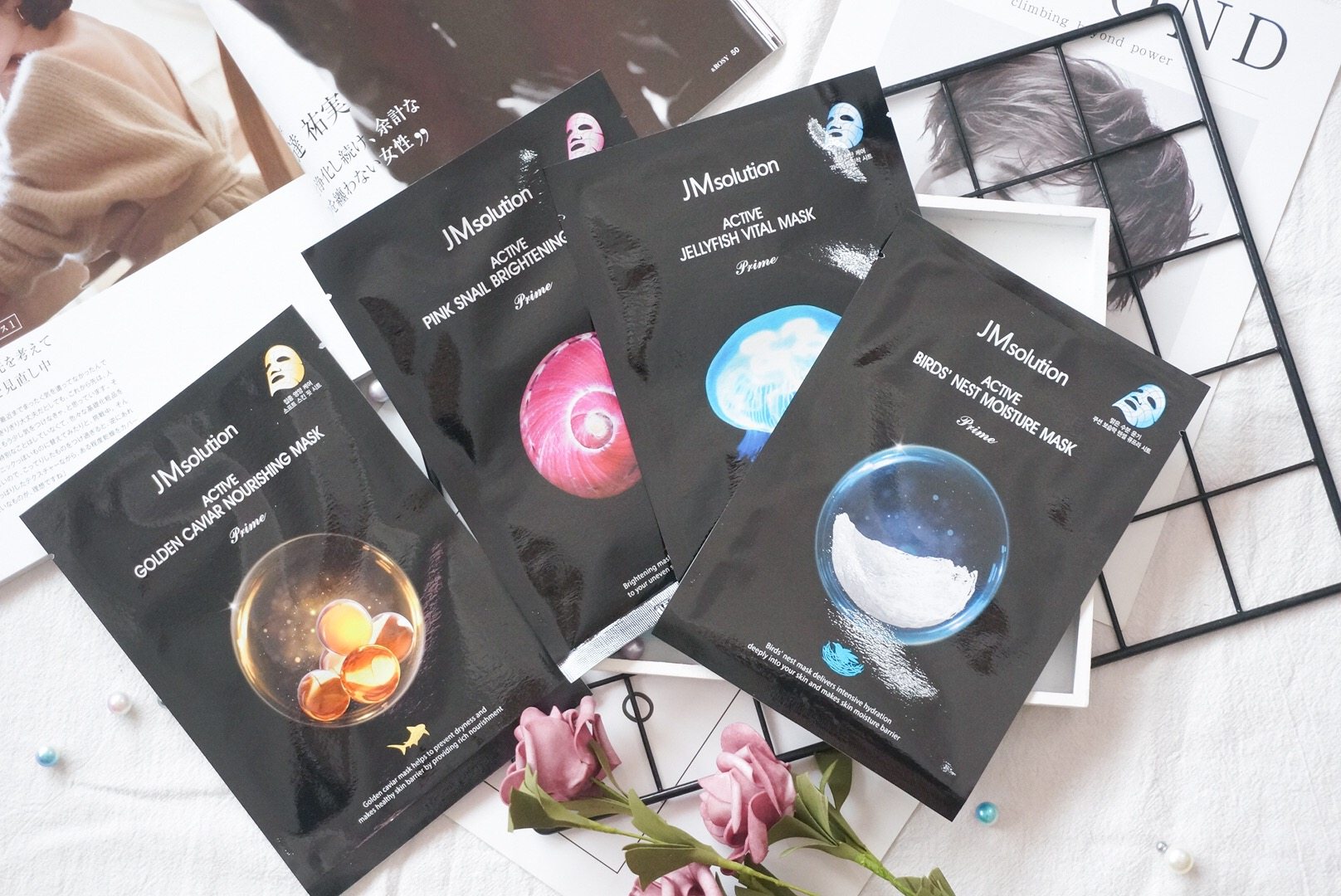 【mency萌希】JM面膜炸弹/蚕丝/珍珠/蜂蜜/水母/鱼籽酱一盒十片_虎窝淘
