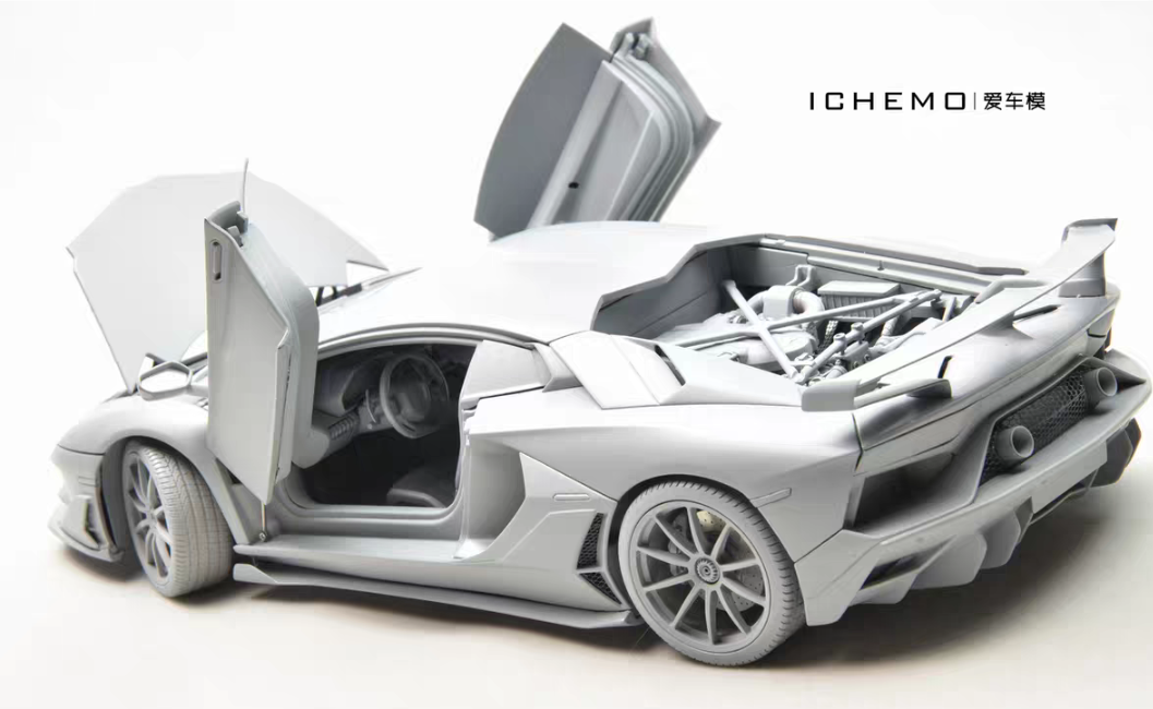 EVA 1:18兰博基尼 Aventador SVJ合金全开汽车模型推广版_虎窝淘