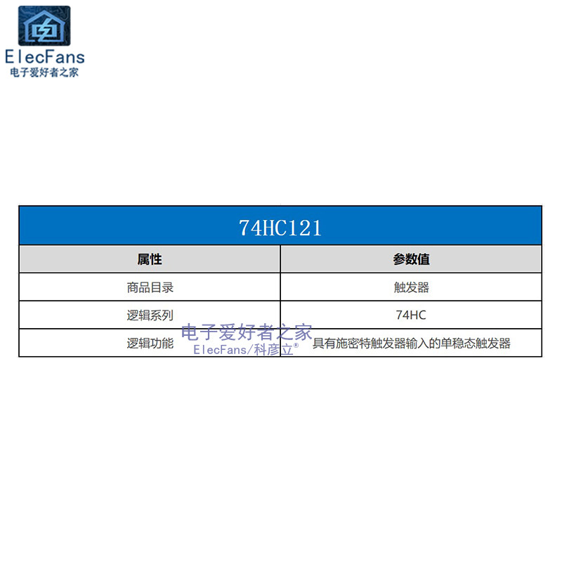 全新 SN74HC121N 74121 74HC121集成IC芯片单稳态触发器 DIP-14_虎窝淘