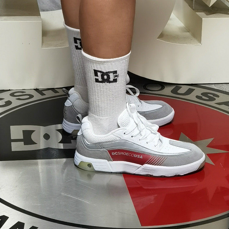 DCSHOECOUSA男子DC LEGACY SLIM低帮透气翻毛皮滑板鞋ADYS100447_虎窝淘