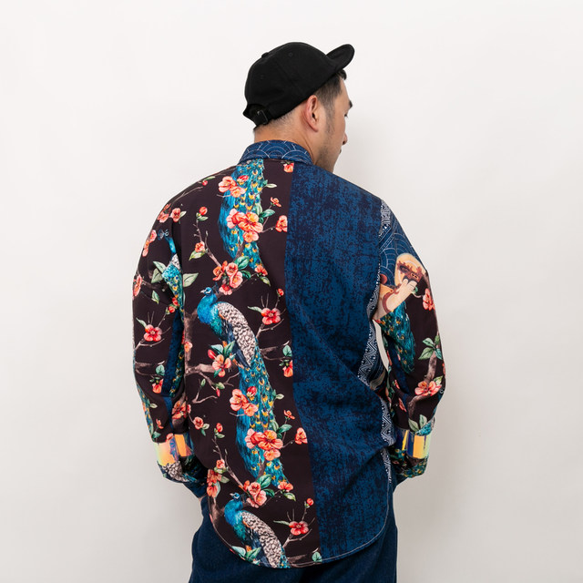 SMELT Refining Chinese Original Design Guo Chao Shirt Blue Spring ...