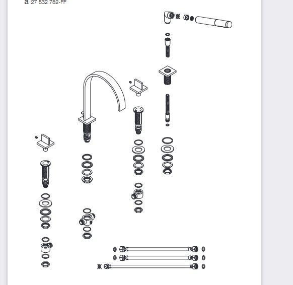 德国Dornbracht当代浴缸边龙头花洒13612705-00五孔银色原装进口_虎窝淘