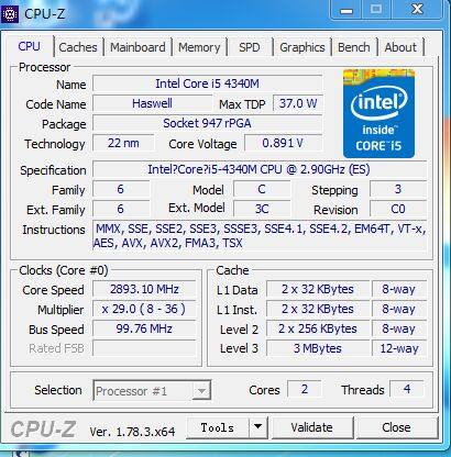 I5 4340M 2.9G CPU四代原针 4200M 4300M 4210M 4330M 4310M_虎窝淘