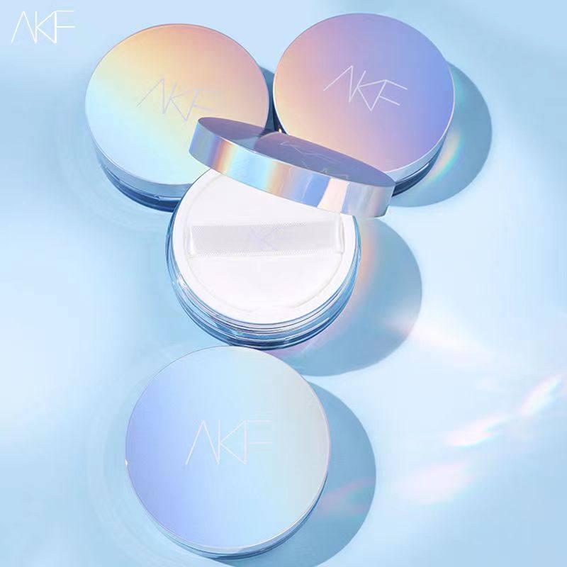 AKF散粉定妆粉持久防水防汗控油不脱妆蜜粉饼正品平价AFK散粉官方_虎窝淘