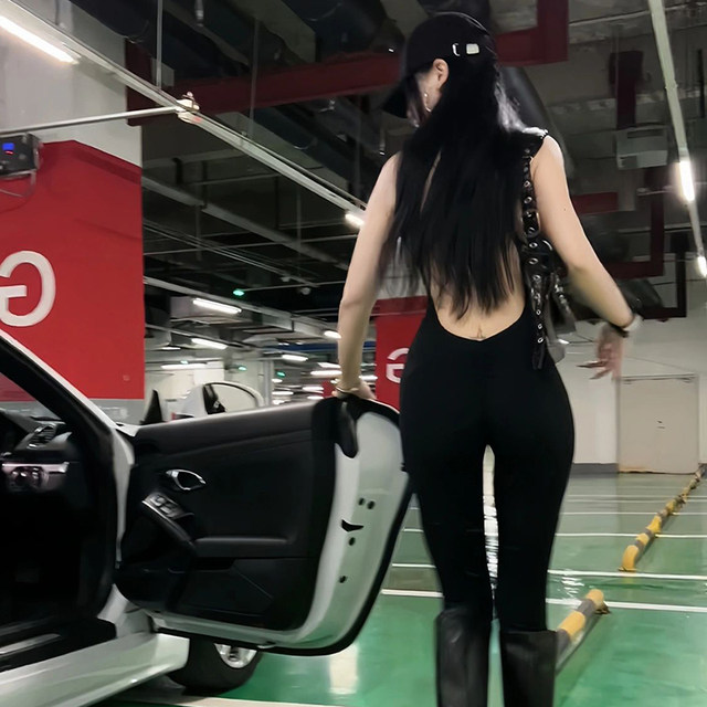 Motorcycle hottie sweet and cool millennium sexy big backless slim fit ...