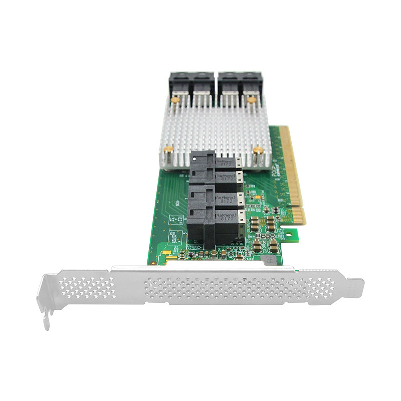 PLX NVMe转接卡 PCIe 3.0 X8 X16转多口8643接口 4口8口扩展卡 U2_虎窝淘