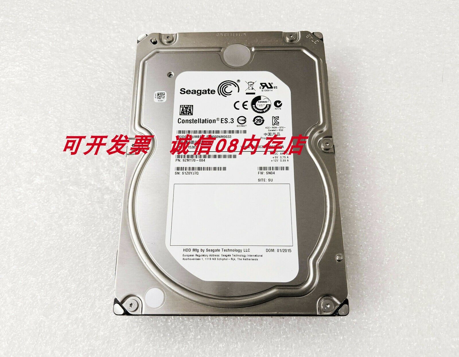 曙光ST4000NM0033 Constellation ES.3企业服务器硬盘4T SATA 3.5_虎窝淘