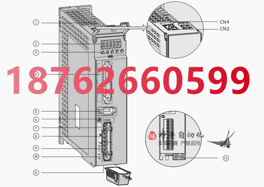 全新正品伺服电机驱动器 SV630NS7R6I MS1H3-85B15CB-T331Z汇川_虎窝淘