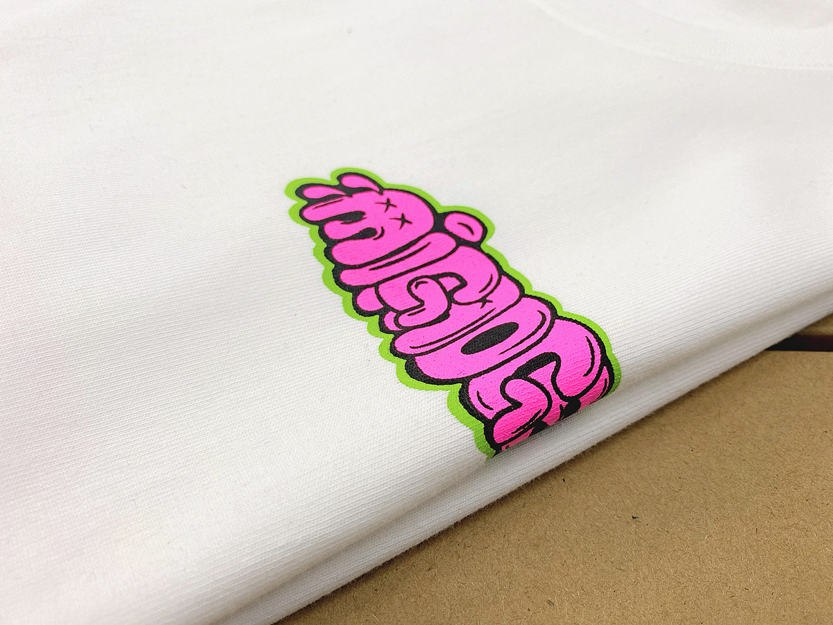 MIGAOGE原创创意字体涂鸦厚实纯棉男款日潮潮流圆领短袖T恤男女_虎窝淘