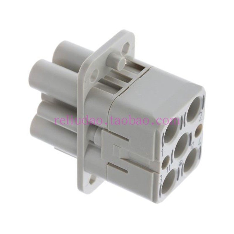 HARTING连接器09120063141母芯HAN-Q4/2-F冷压针40A690V原装六芯_虎窝淘