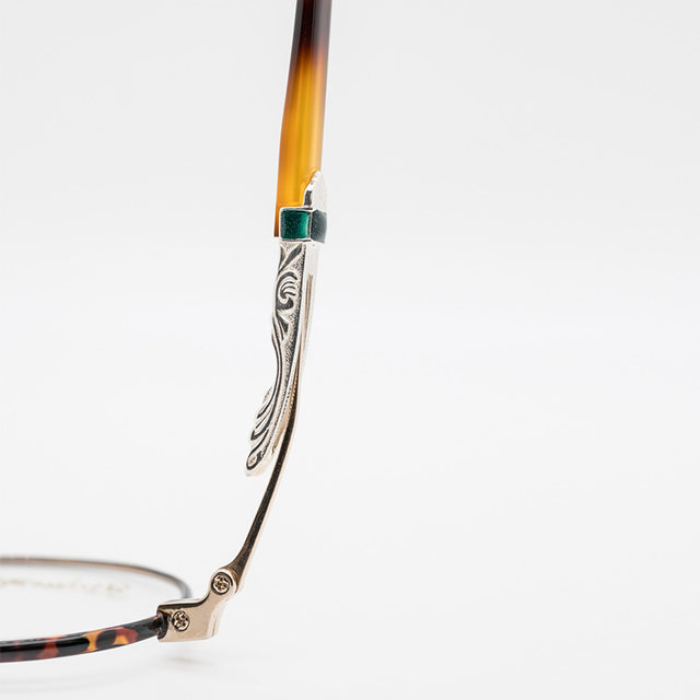 Ptolemy 48 Japanese Handmade Retro Small Round Frame Nose Pad Metal ...