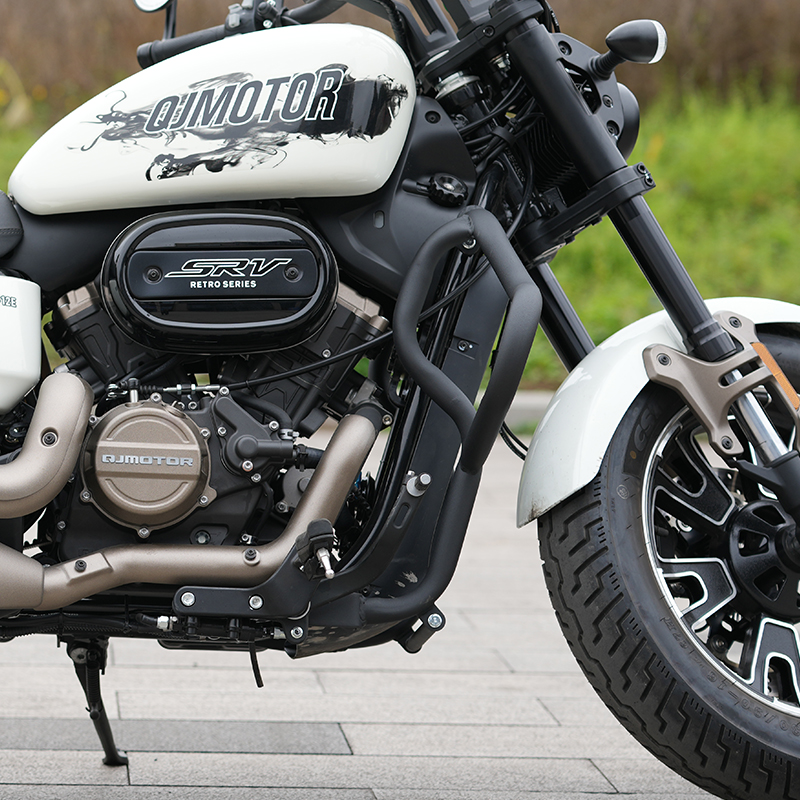 适用于钱江闪350保险杠摩托车QJ350-12E护杠改装发动机加强防摔杠_虎窝淘