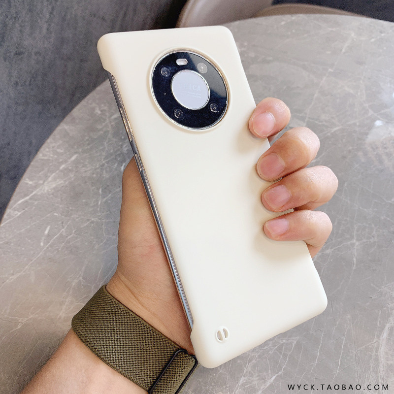 适用于华为P40手机壳无边框Mate40pro半包硬壳P50外壳荣耀30Nova8_虎窝淘