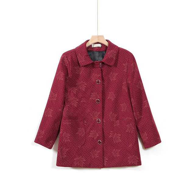 Mom's coat spring and autumn new style middle-aged and elderly grandma ...