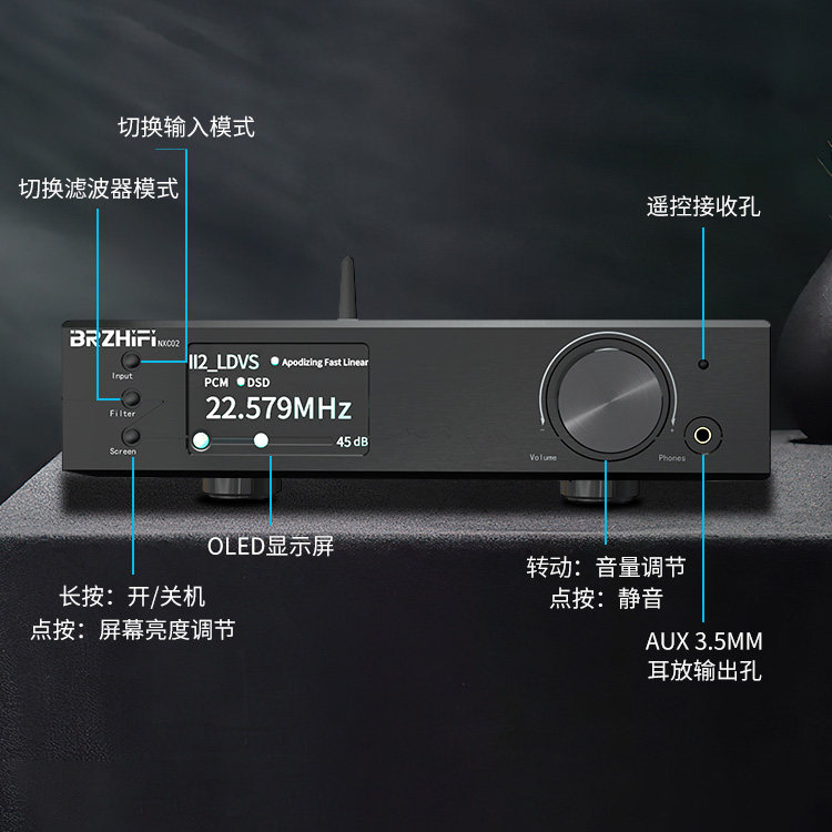 ES9038PRO双核心数字音频解码器hifi发烧级DAC硬解DSD512蓝牙LDAC_虎窝淘