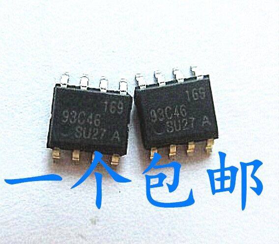 晟记全新 AT93C46 93C46-10SU-2.7 SOP8存储器/串口EEPROM_虎窝淘