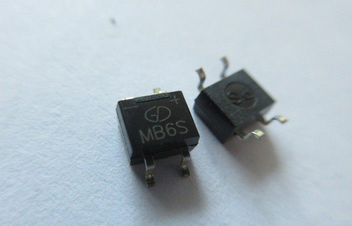 MB6S SOP-4 600V/0.5A贴片桥堆整流器 MB6M DIP4插脚 10个=0.55_虎窝淘