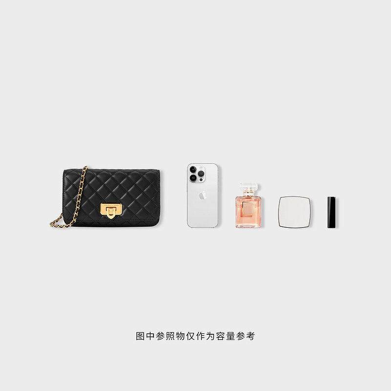 CHARLES&KEITH经典通勤CK2-70160131菱格链条可调节单肩小方包女_虎窝淘