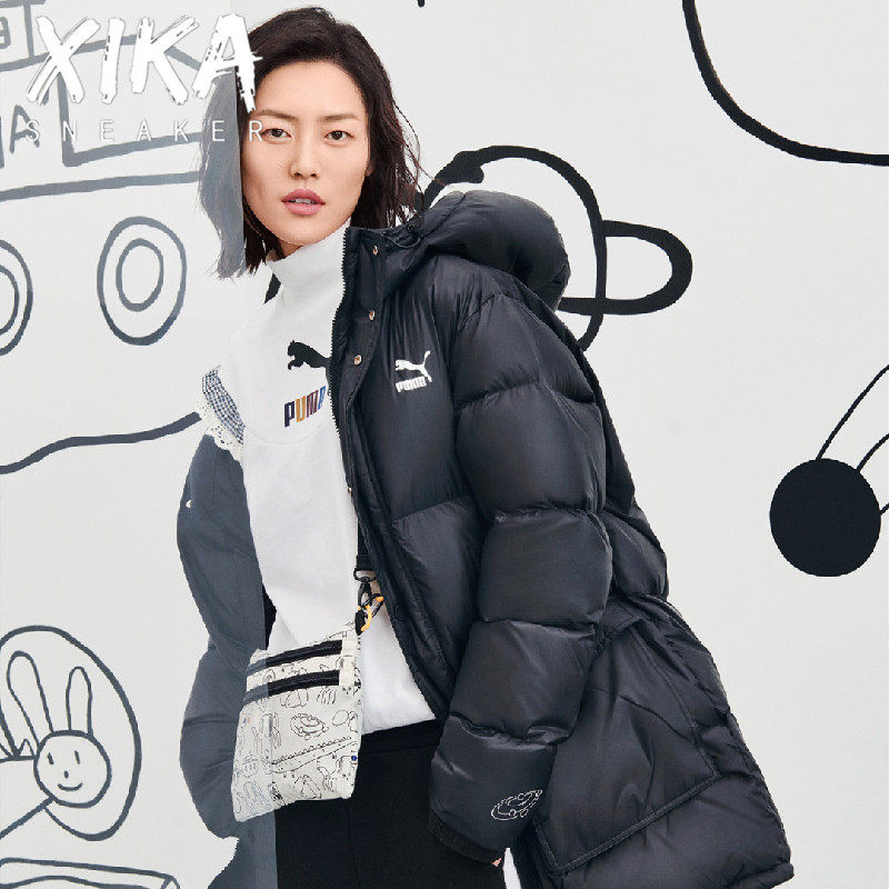 PUMA X TYAKASHA彪马塔卡沙联名鹅绒保暖男女中长款羽绒服595561_虎窝淘