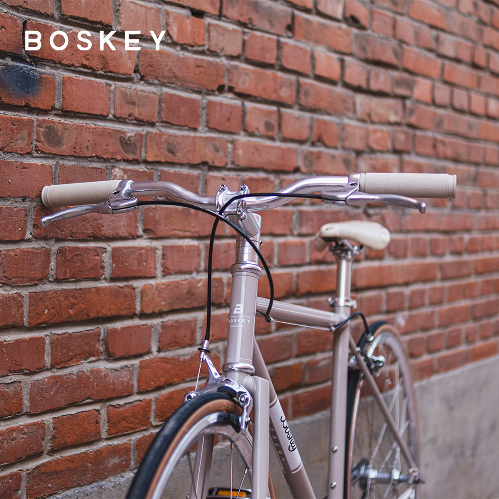 BOSKEY不死骑Shuttler钢架复古公路城市通勤轻旅行自行车公路自行车