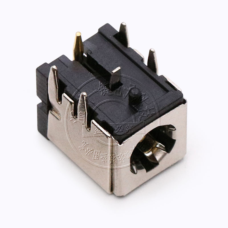 DC-007B显示器笔记本电源插座铁壳支架大电流直流母座5521/5525_虎窝淘