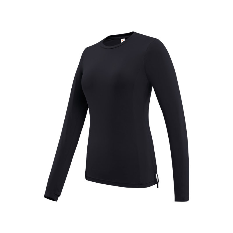 UV100长袖T恤防晒衣女夏季圆领防紫外线薄款防晒服休闲上衣22006_虎窝淘